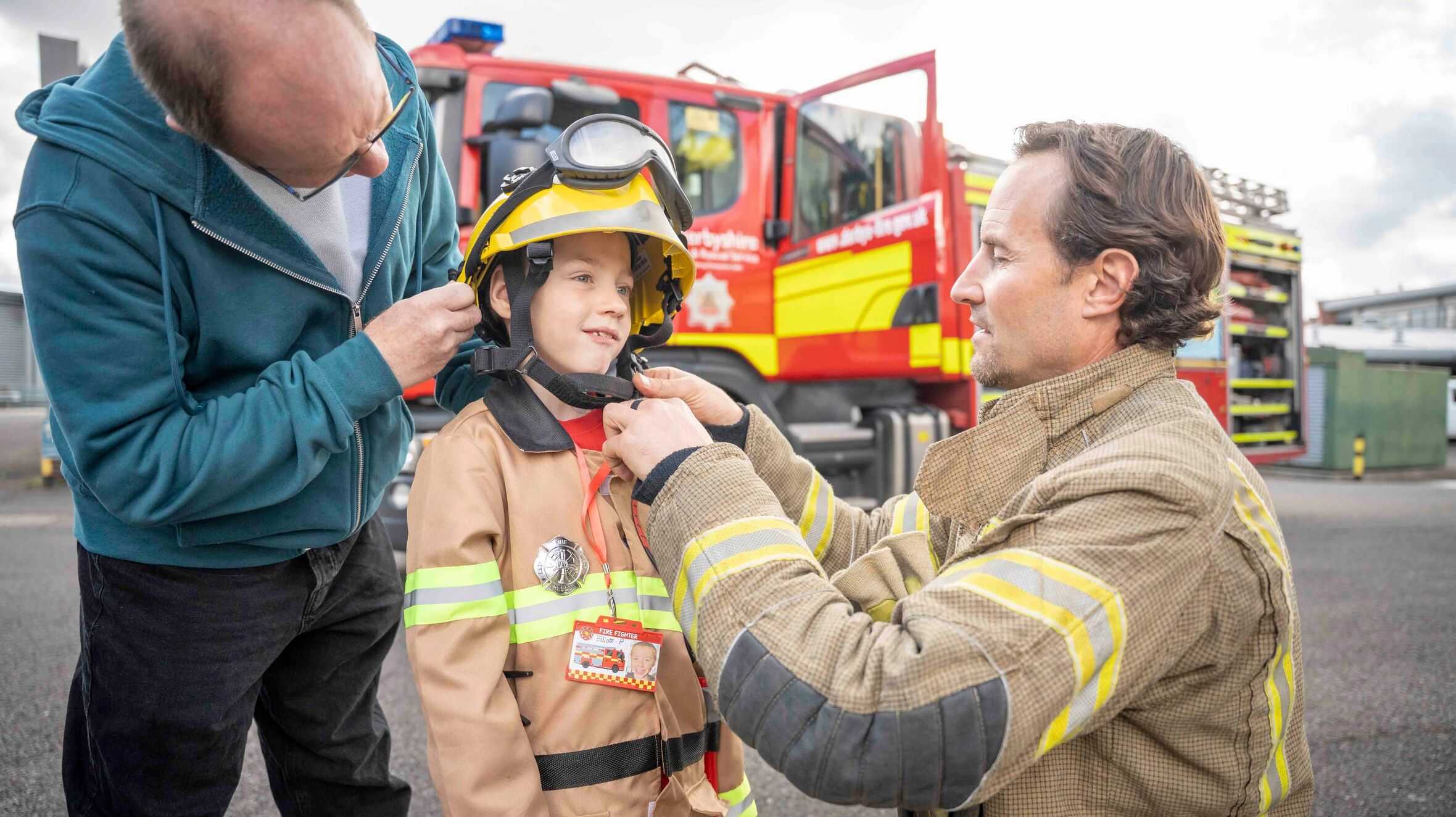 Elliot's wish to be a fireman, like Fireman Sam | Make-A-Wish UK