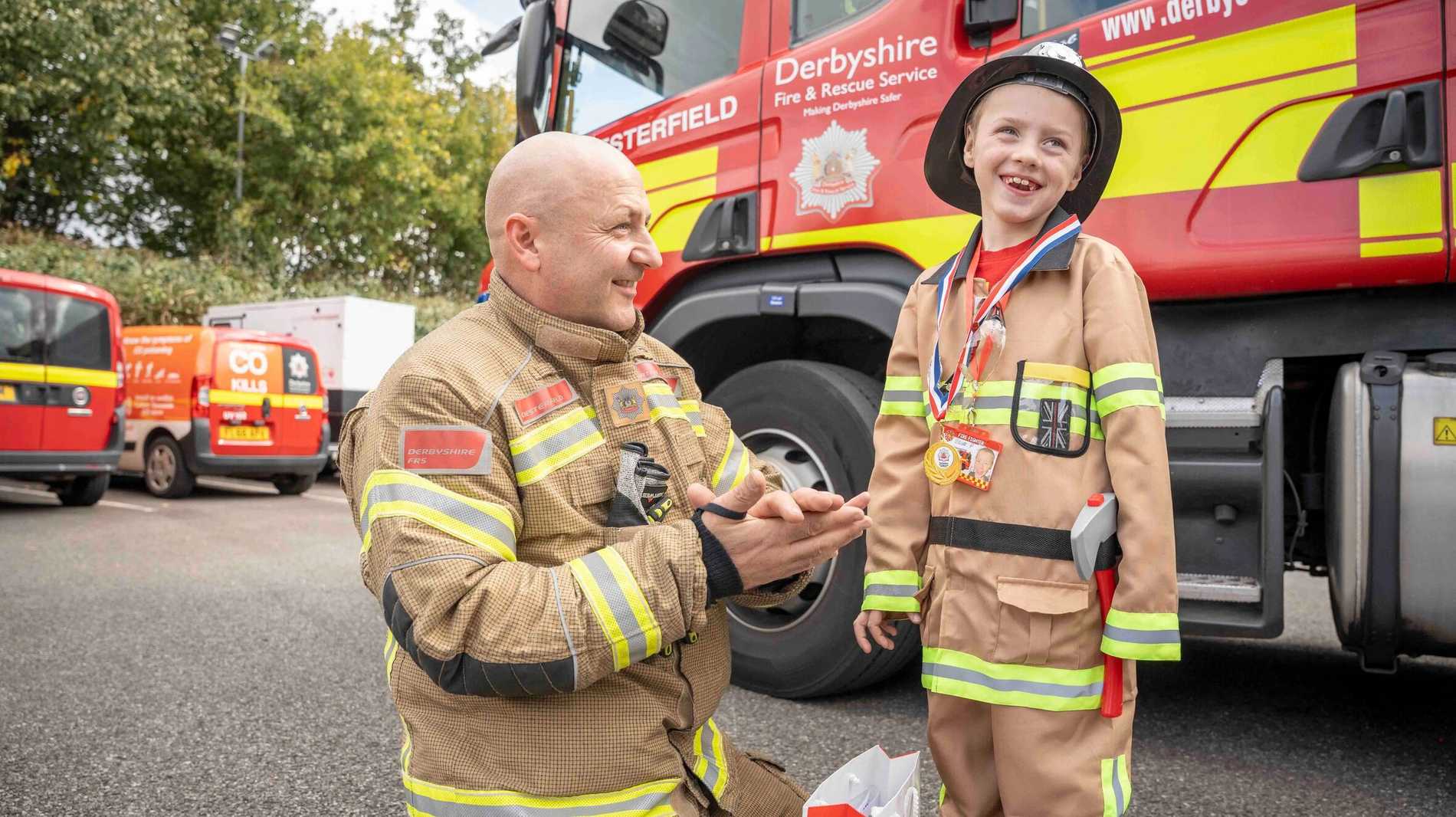 Elliot's wish to be a fireman, like Fireman Sam | Make-A-Wish UK